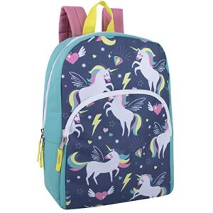 trail maker 15 inch kids backpacks for preschool, kindergarten, elementary school boys and girls with padded straps