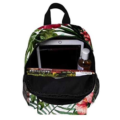 Cute Fashion Mini Backpack Pack Bag Tropical White Floral Flower