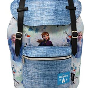 Limited KBNL Frozen 2 Allover Pattern Preppy Vintage Style 16" School Backpack