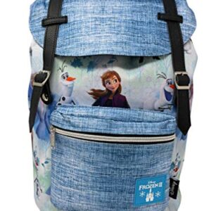 Limited KBNL Frozen 2 Allover Pattern Preppy Vintage Style 16" School Backpack