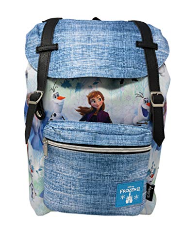 Limited KBNL Frozen 2 Allover Pattern Preppy Vintage Style 16" School Backpack