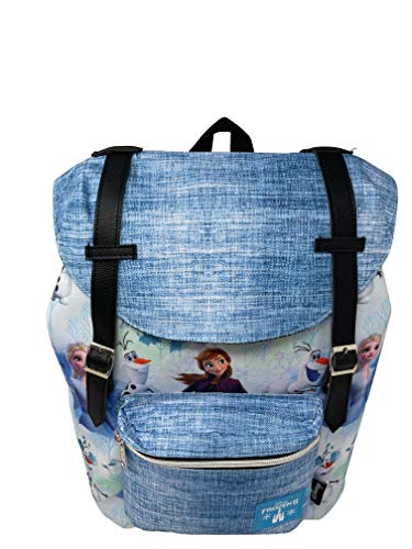 Limited KBNL Frozen 2 Allover Pattern Preppy Vintage Style 16" School Backpack