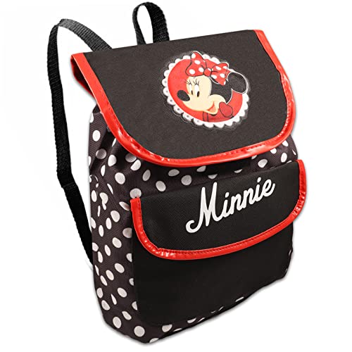 Minnie Mouse Denim Backpack - Bundle with Minnie Mouse Backpack for Toddler Girls Kids, Minnie Lunch Box | Disney Minnie Mouse Backpack for Girls