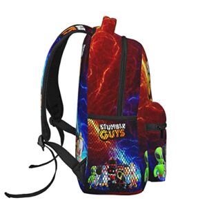 Stumble Guys School Backpack Portable Daypack for Outdoor Sports Travel Bag