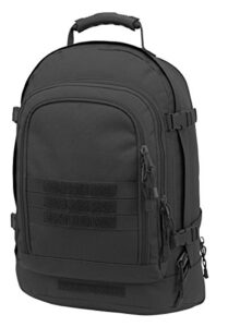 mercury tactical gear code alpha 3 day stretch tactical backpack, basic, black, one size