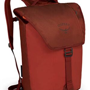 Osprey Transporter Flap Laptop Backpack, Ruffian Red