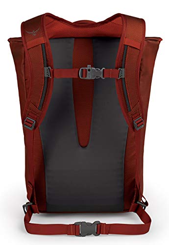 Osprey Transporter Flap Laptop Backpack, Ruffian Red