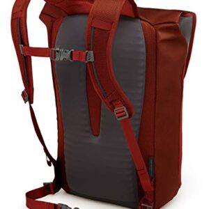 Osprey Transporter Flap Laptop Backpack, Ruffian Red