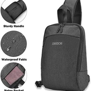 OSOCE Convertible Sling Bag Casual Sling Backpack Chest Crossbody Shoulder Bag Gifts Sport Travel Waterproof