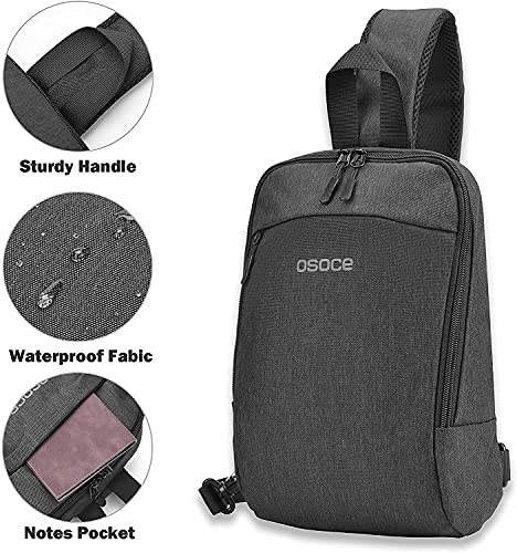 OSOCE Convertible Sling Bag Casual Sling Backpack Chest Crossbody Shoulder Bag Gifts Sport Travel Waterproof