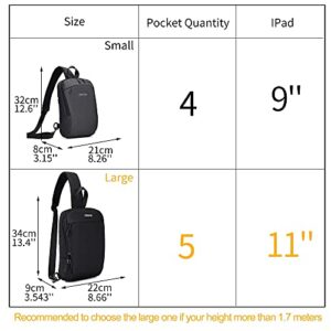 OSOCE Convertible Sling Bag Casual Sling Backpack Chest Crossbody Shoulder Bag Gifts Sport Travel Waterproof