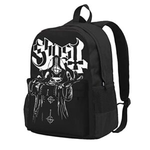 liodfgler ghost band logo unisex lightweight backpack traveling backpack multifunctional cute cool lightweight backpack large capacity