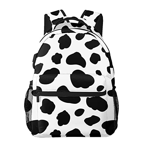 Qwalnely Cow Backpack for Adults Teens Cow Print Laptop for School Cow Print Accessories Stuff for Men Women and Boys Girls