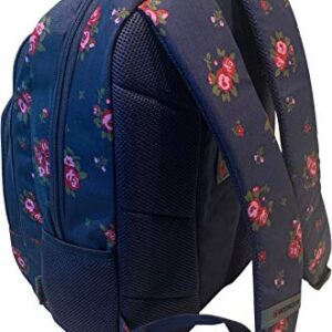 Wenger Upload Backpack With 16" Laptop Pocket And Tablet Pocket, Navy Floral Print