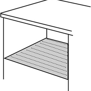 Kela Drawer Liners for Drawers, Shelves, or Cabinets, Transparent Plastic, Cut to Size, 59 in. x 19.7 in, Set of 4, Reduces Slips, Protects Againsts Scratches