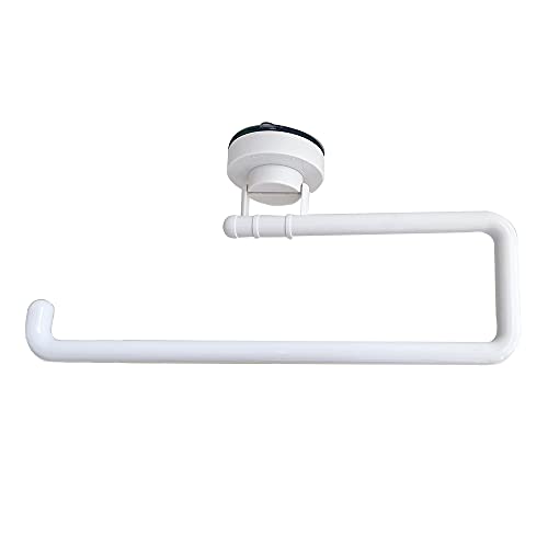 TAOXPING Vacuum Suction Cup Paper Towel Holder for Kitchen & Bathroom Removable Tissue Paper Holder Towel Holder Wall Mount or Under Cabinet