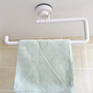 TAOXPING Vacuum Suction Cup Paper Towel Holder for Kitchen & Bathroom Removable Tissue Paper Holder Towel Holder Wall Mount or Under Cabinet