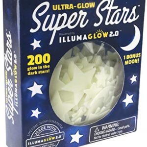 Glow in The Dark Stars; 200 Count w/ Bonus Moon, Includes Installation Putty for All of Your Glow in The Dark Stars for Ceiling, Stocking Stuffers for Kids, Baby Nursery