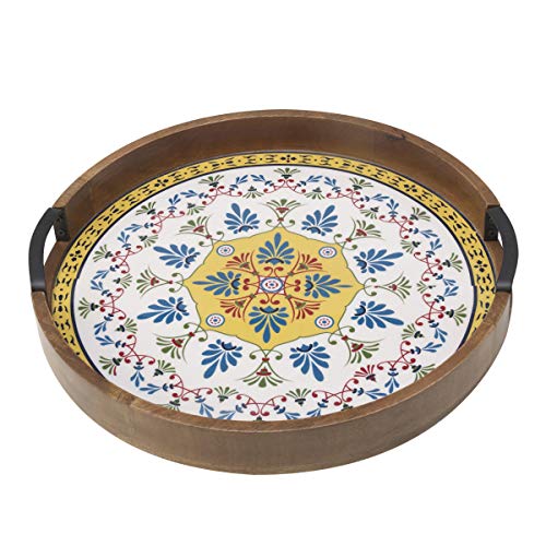 Gourmet Basics by Mikasa Vella Lazy Susan Serving Tray, 16-Inch