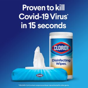 clorox disinfecting wipes, bleach free cleaning wipes, multi-surface wipes, fresh scent & crisp lemon value pack, 75 wipes (pack of 3) – packaging may vary