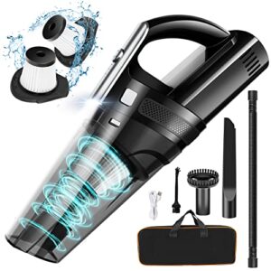 sakold handheld vacuum mini portable rechargeable car vacuum cleaner cordless with 8000pa powerful suction for car home and office