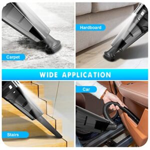 SAKOLD Handheld Vacuum Mini Portable Rechargeable Car Vacuum Cleaner Cordless with 8000PA Powerful Suction for Car Home and Office