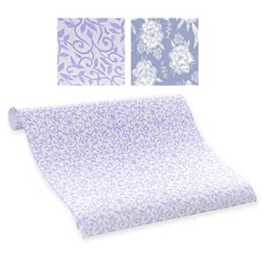 6 sheets lavender scented drawer liners shelf paper cover decor floral 18″ x 24″