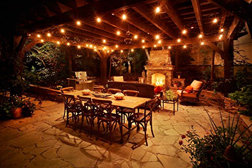 String Lights, Lampat 25Ft G40 Globe String Lights with Bulbs-UL Listd for Indoor/Outdoor Commercial Decor