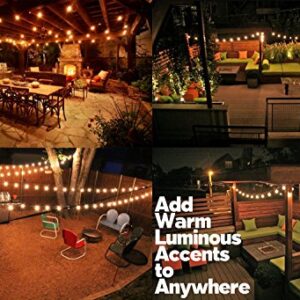 String Lights, Lampat 25Ft G40 Globe String Lights with Bulbs-UL Listd for Indoor/Outdoor Commercial Decor