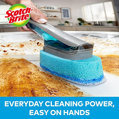 Scotch-Brite Non-Scratch Advanced Soap Control Dishwand, Leak-Free Guarantee, Long Lasting and Reusable