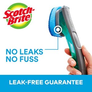 Scotch-Brite Non-Scratch Advanced Soap Control Dishwand, Leak-Free Guarantee, Long Lasting and Reusable