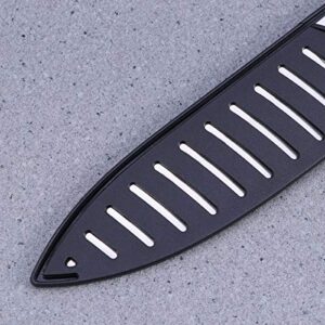 BESTONZON 6pcs Knife Edge Guards - Black Plastic Kitchen Knife Blade Protector Cover for 8 Inches Knife