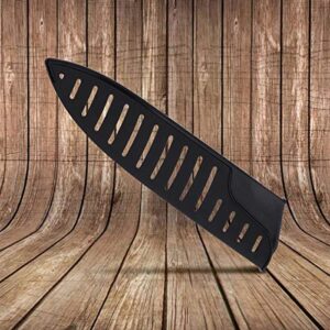 BESTONZON 6pcs Knife Edge Guards - Black Plastic Kitchen Knife Blade Protector Cover for 8 Inches Knife