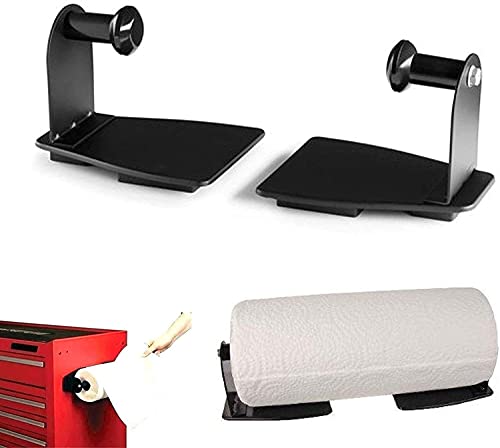 Magnetic Paper Towel Holder Wall Mount for Kitchen, Bathroom or Workshop - Heavy Duty Steel Holder with Magnetic Backing - Powerful Magnets Mount to Any Metal Surface