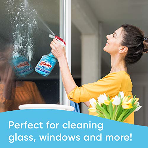 Windex Glass and Window Cleaner Spray Bottle, Original Blue, 23 fl oz