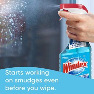 Windex Glass and Window Cleaner Spray Bottle, Original Blue, 23 fl oz