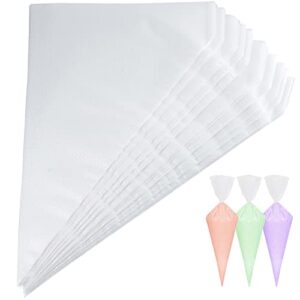 piping bags, pastry bags 12 inch 100pcs, disposable icing piping pastry bags for cookie/cake decorating supplies, anti burst and non-slip thicken cake decorating bags.