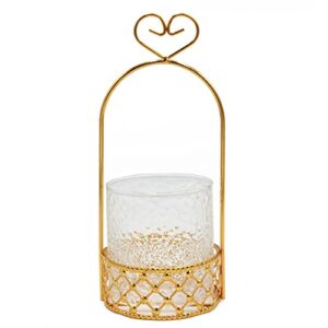 zhsmyup coffee spoon dessert fork holder utensil crocks flatware organizer tabletop centerpiece peach heart flower pot basket home decor for coffee bar dining room kitchen (textured glass)