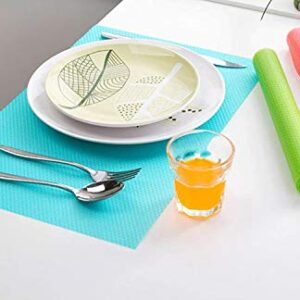 Uspace 4 Pcs Refrigerator Mat Plastic Fridge Mat, Refrigerator Shelf Liner Can Be Cut Refrigerator Mat Drawer Table Placemats for Shelves