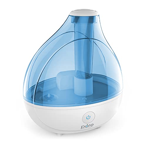 Pure Enrichment® MistAire™ Ultrasonic Cool Mist Humidifier - Quiet Air Humidifier for Bedroom, Nursery, Office, & Indoor Plants - Lasts Up To 25 Hours, 360° Rotation Nozzle, Auto Shut-Off, Night Light