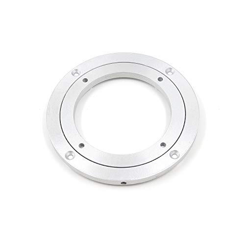 FarBoat Turntable 5.5-Inch Turntable Bearing Stand Heavy Duty Aluminum Alloy 360 Degree Rotating Swivel Plate Heavy Loads Base for Round Table