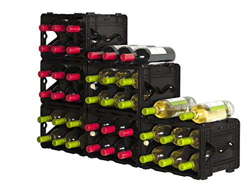 Storvino Nero 6 Bottle Wine Storage Container