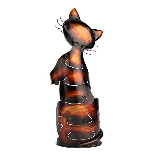 Kavolet Cat Wine Holder, Cat Wine Bottle Holder, Tabletop Decor Wine Rack, Metal Sculpture Wine Stand, Crafts Ornament for Home Kitchen