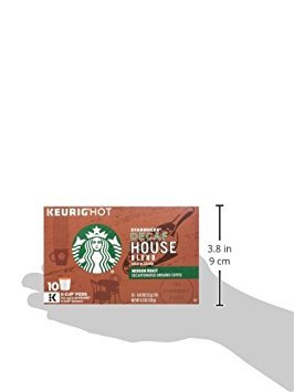 Starbucks Decaf K-Cup Coffee Pods — House Blend for Keurig Brewers — 6 boxes (60 pods total)