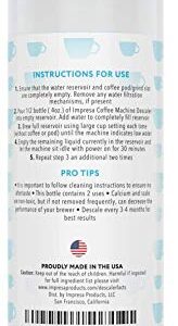 Descaler (2 Pack, 2 Uses Per Bottle) - Made in the USA - Universal Descaling Solution for Keurig, Nespresso, Delonghi and All Single Use Coffee and Espresso Machines