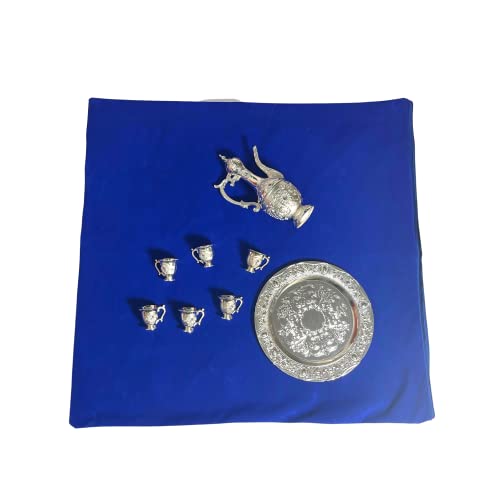 Silver Storage Zippered Bags 28"x28", Velvet Fabric Blue Anti Tarnish Silver Jewelry Storage Bag for Silver Storage, Resistant Jewelry Flatware, Silverplate, Silver Storage Silver Protection Bags