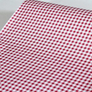 Yifely Red Holiday Gingham Drawer Paper Self-Adhesive Shelf Liner Makeup Cabinet Decor 17.7 Inch by 9.8 Feet