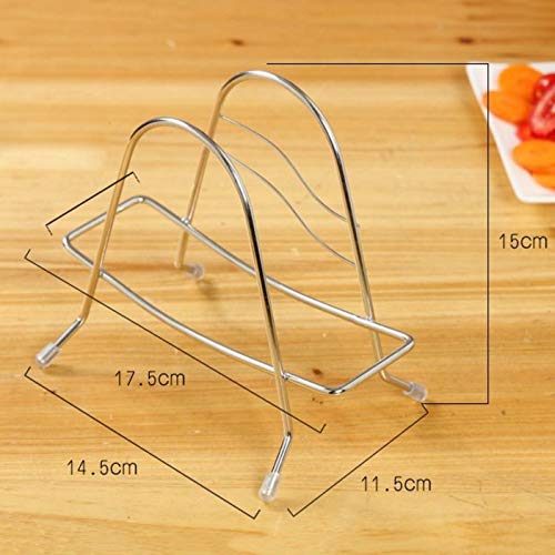 XJJZS Pan Organizer Rack Kitchen Organizer Pot Lid Holder Dishes Stand Holder for Cutting Board Cabinet Storage