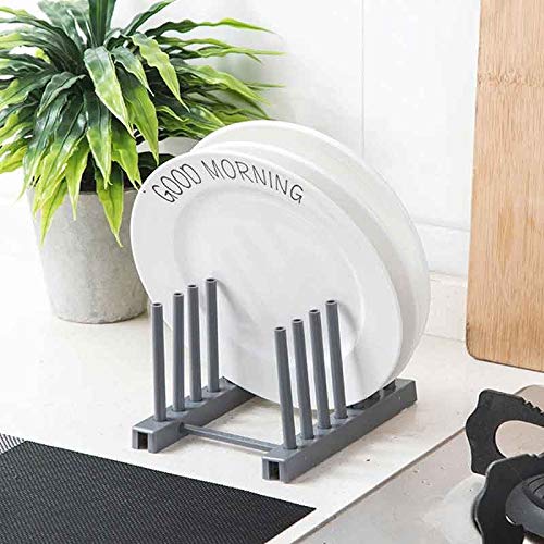 XJJZS Kitchen Organizer Pot Lid Rack Spoon Holder Pot Lid Shelf Cooking Dish Rack Pan Cover Stand Kitchen Accessories (Color : Beige)