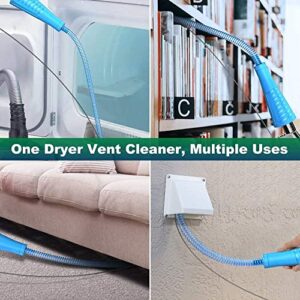 Sealegend 2 PCS Dryer Vent Cleaner Kit Vacuum Hose Attachment,Washer and Dryer Lint Remover, Dryer Cleaning Tools Hoses with Adapter